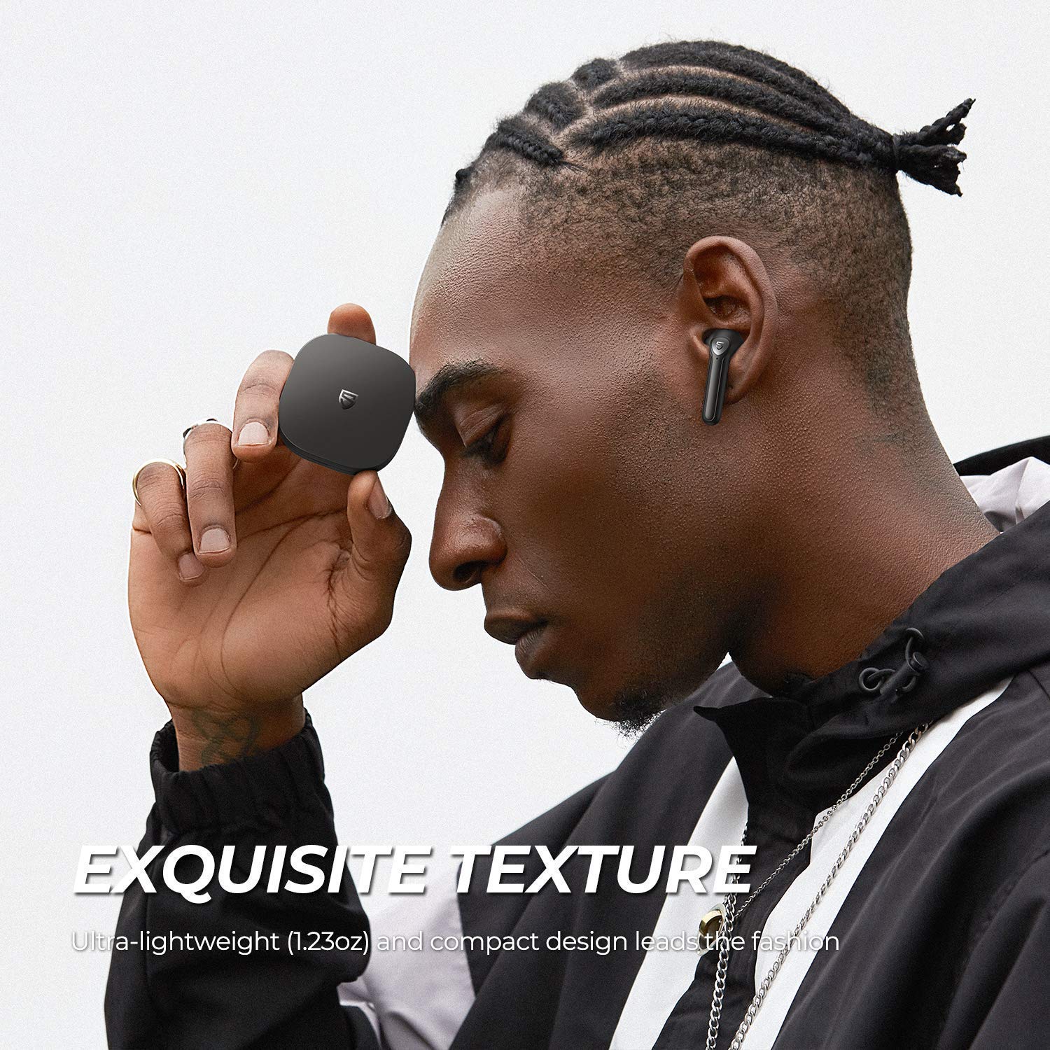 SoundPEATS T2 and TrueAir2 Black Wireless Earbuds