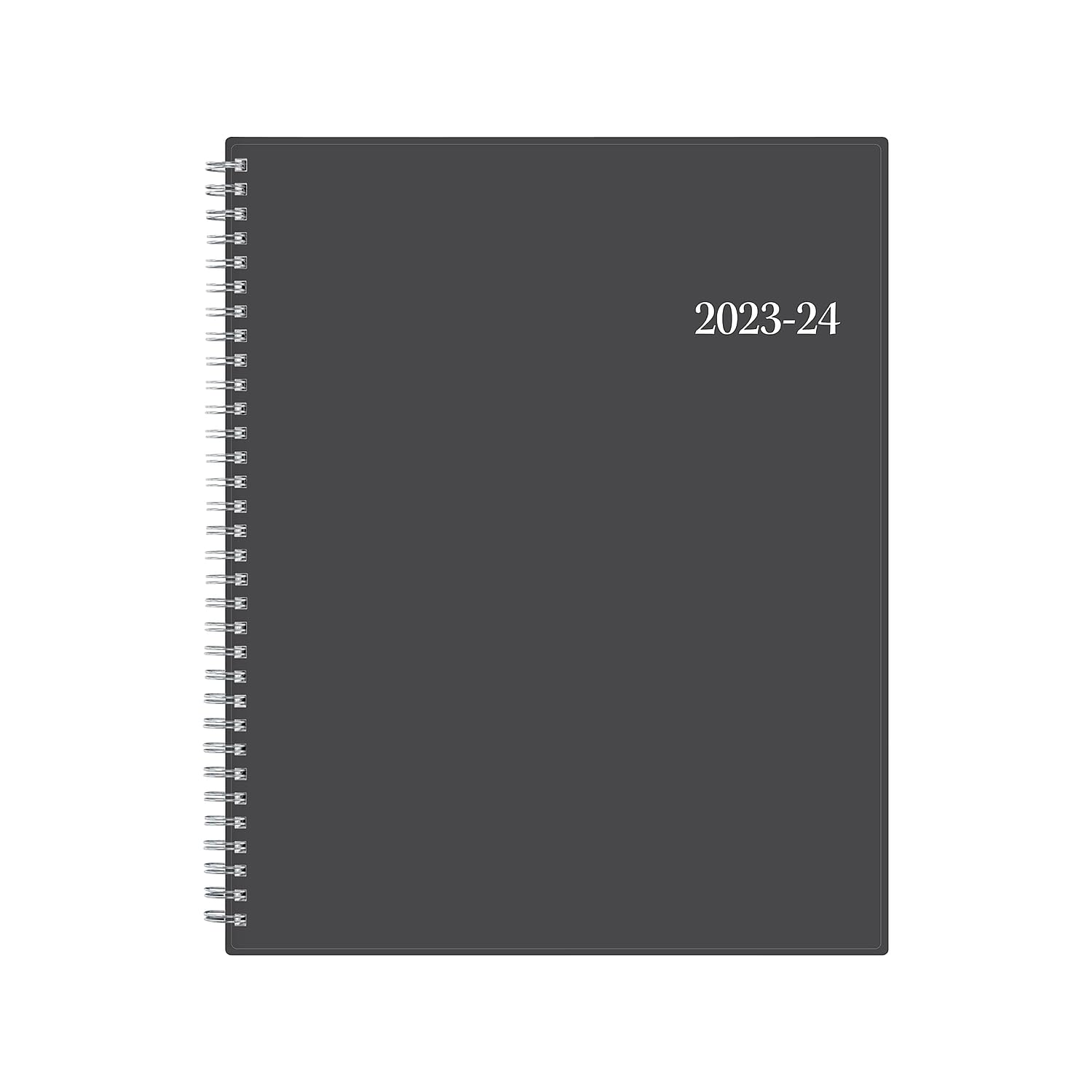 2023-2024 Blue Sky Collegiate 8.5-inch x 11-inch Academic Weekly & Monthly Planner, Gray (100135-A24)