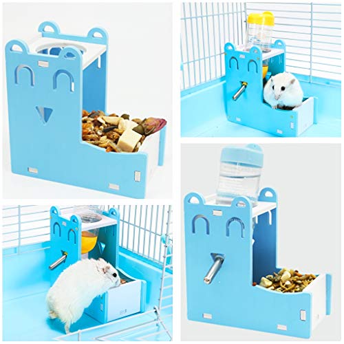 Yitokmc Hamster Water Bottle with Stand Holder Aquarium Cage Accessories Small Animal Pet Water Bottle for Hamster Hedgehog Mouse Gerbil Guinea Pig Bunny Rat Water Feeder Automatic Drinking Bottle