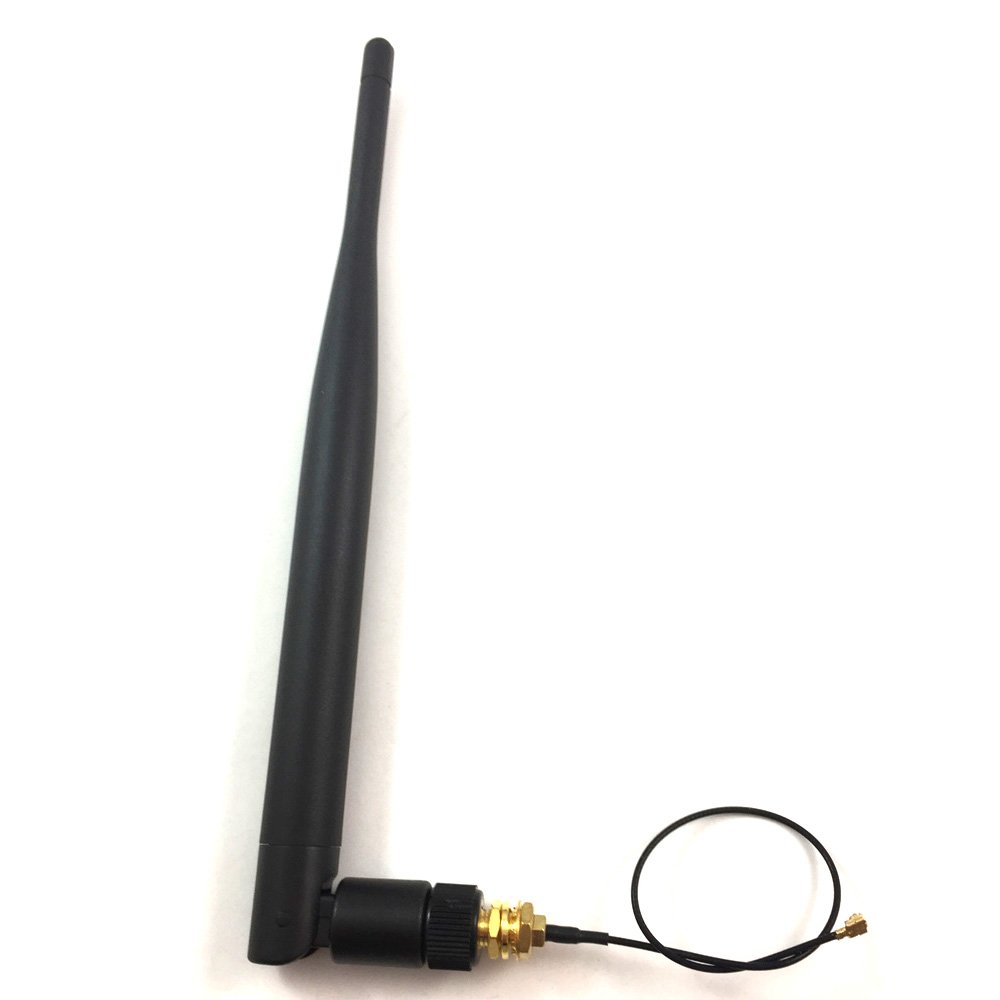 CENXIFJUDZ Replacement PS4 WiFi Antenna 2.4Ghz 6dbi Wireless Router Omni Aerial with SMA Male Connector with SMA Female to UFL. iPex Pigtail Cable 1.13 15cm