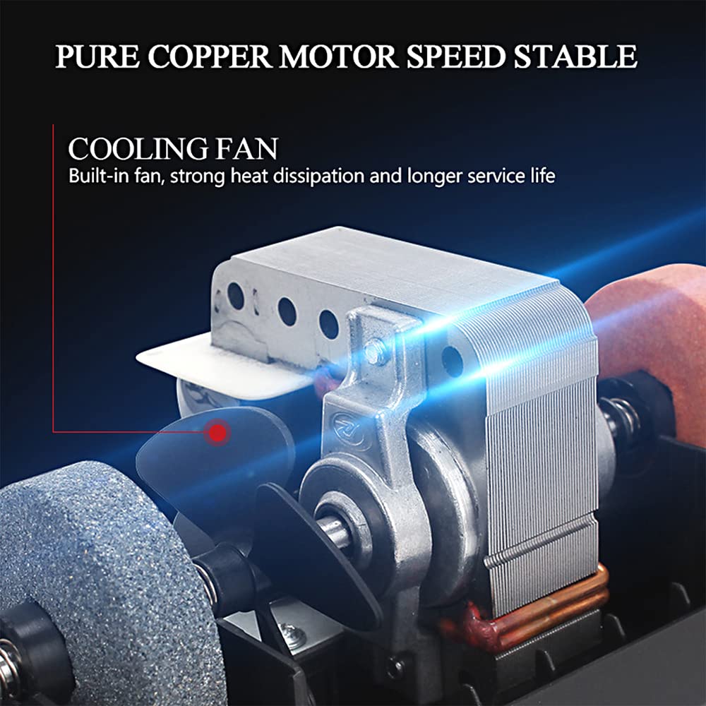 2800 r/min Electric Knife Sharpener Auto Professional Sharpening Kitchen Knives Safe with Non-Slip and Ergonomic Design 60W Chef's Choice ,for All Knives, Scissors Screwdriver Work Sharp