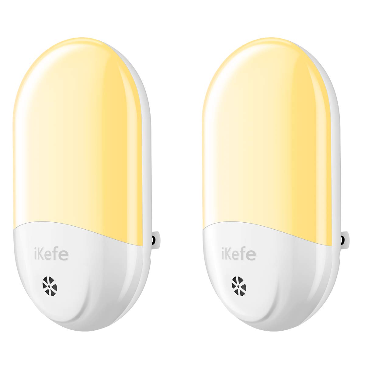 iKefe 2PCS LED Wall Plug-in Night Light Lamp with Automatic Light Sensor, Soft Warm White/Electric Outlet Plug Nightlight for Bathroom, Toddler, Kids, Baby Room, Nursery, Bedroom, Hallway, Kitchen