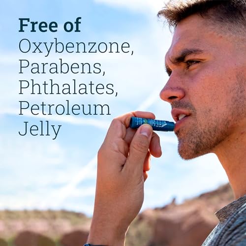 Oars + Alps Shine Free Lip Balm and SPF 18 Sunscreen, Lip Care with Sunny Mint Scent, Water and Sweat Resistant, 0.15 Oz Each, 3 Pack