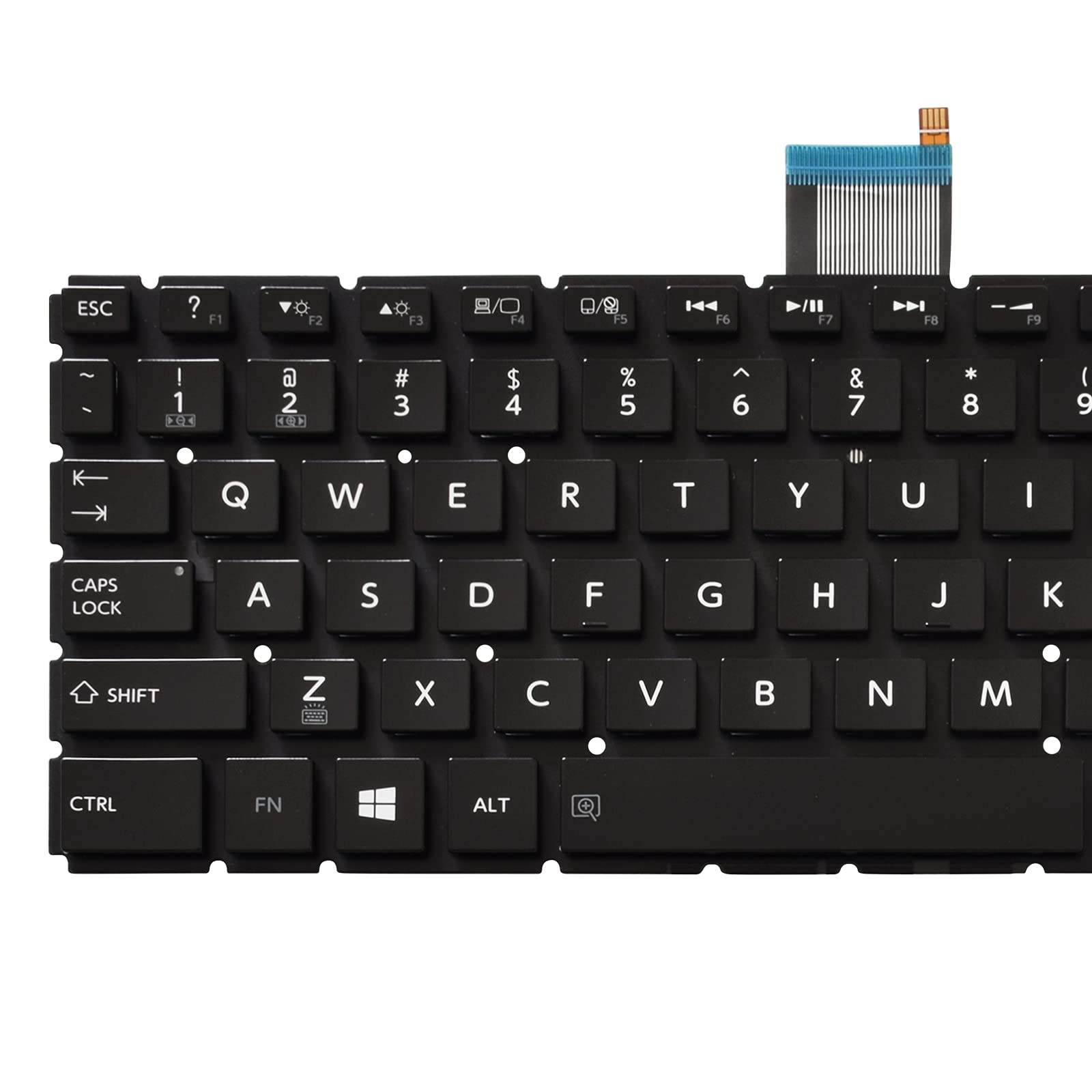 SUNMALL Backlit Keyboard Replacement Compatible withToshiba Satellite E45t-B4204 E45T-B4300 E45T-B4106 E45T-B E45-B Series H000069210, 0KN0-VP4US12, MP-13R53USJ528