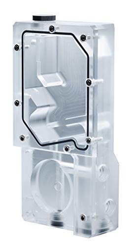 Phanteks Glacier R160C Combo Reservoir for DDC Pump, Transparent Acrylic Backplate, Integrated Digital-RGB Lighting, (PH-R160C_02)