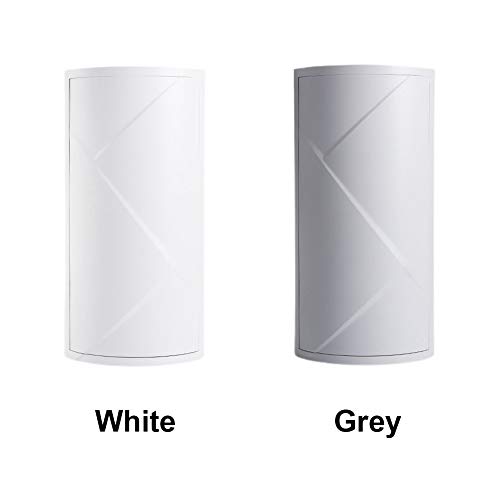 EMVANV Multifunction Corner Locker Cosmetic Storage Rack 360 Degree Rotation Storage Rack for Office Home Bathroom Triangle Shelf Kitchen(Grey)