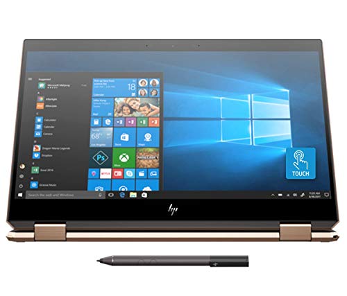 HP Newest Spectre x360 15t Touch AMOLED 10th Gen Intel i7-10510U with Pen, 3 Years McAfee Internet Security, Windows 10 Professional, Warranty, 2-in-1 Laptop PC (16GB, 1TB SSD, Dark Ash)