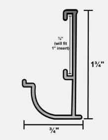 ADPIU RV Rain Gutter Aluminum Roof Edge Trim 92" Length Camper Trailer 2 Trim Pieces