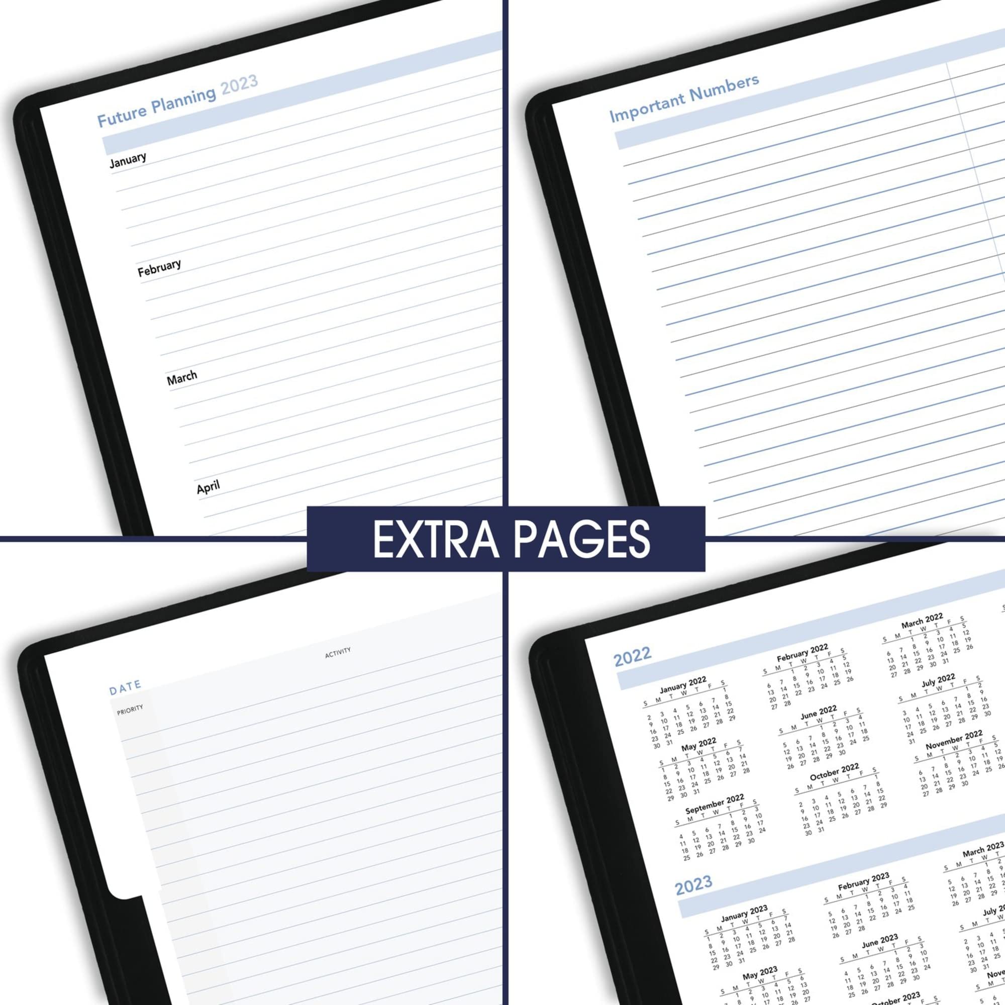 2022 Daily Appointment Book & Planner by AT-A-GLANCE, 6-1/2" x 8-3/4", Medium, The Action Planner, Black (70EP0305)