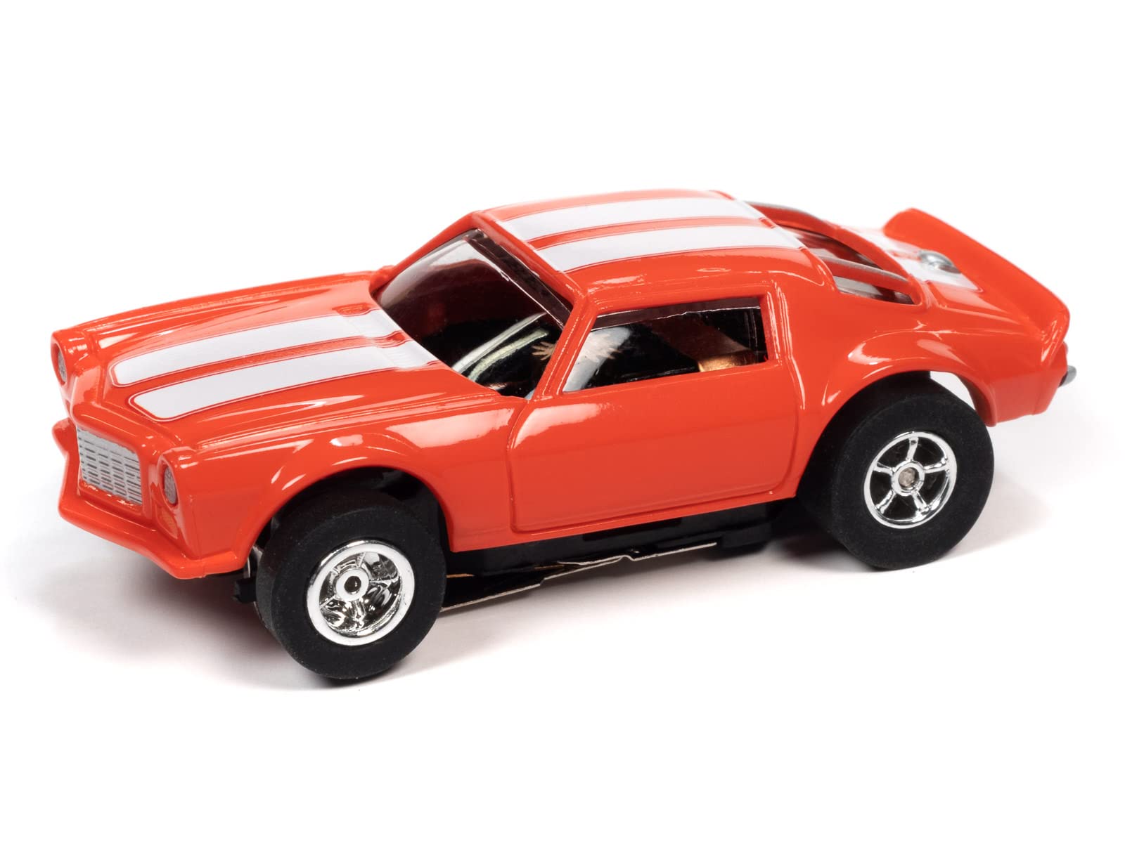 Auto World Xtraction Flamethrower R33 1970 Chevrolet Camaro (Orange) HO Scale Slot Car