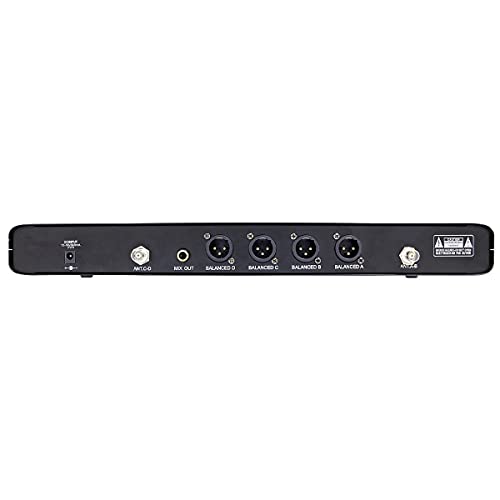 AVTronics Professional Wireless Microphone System, 200 Channel UHF 3 Handheld and 1 Belt Pack and Lavalier, Mic System for Speech, Singing, Events, Church, Karaoke, DJ, Party, and classrooms. Black