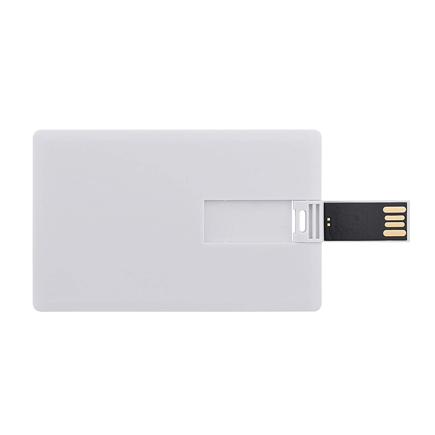 Wafer USB Bussiness Card Flash Drive Blank DIY Memory Stick Wholesale Bulk Pack 10 (128GB USB 3.0, White)