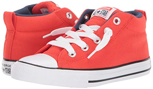 Converse Baby-Boy's Chuck Taylor All Star Street Moon Seasons Sneaker, Habanero Red/Navy/White, 3 M US Infant