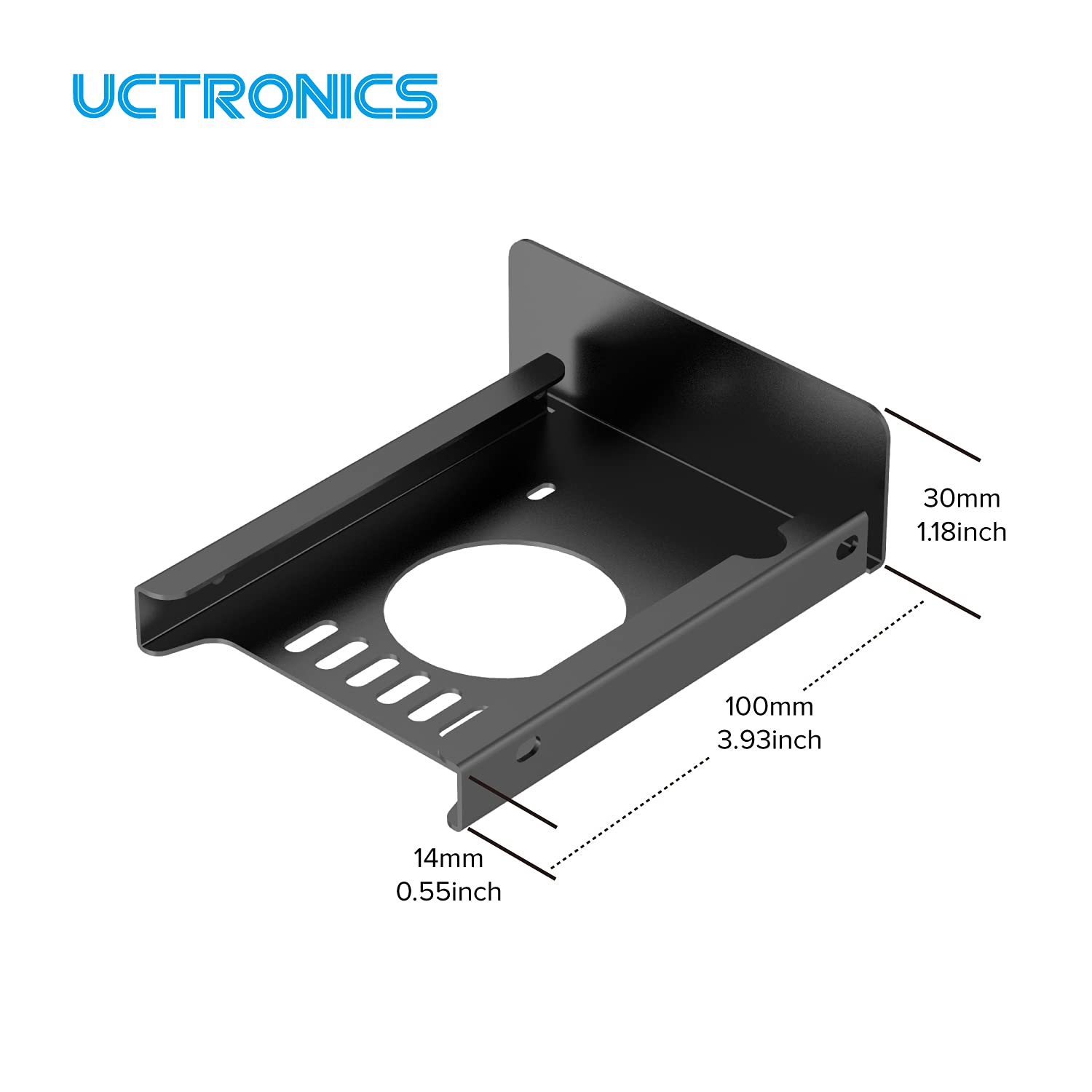 UCTRONICS SATA to USB 3.0 Adapter Cable, SSD Mounting Plate for 2.5" SSD, Compatible with Raspberry Pi 1U Rackmount, USB Cable and USB Keystone Jack