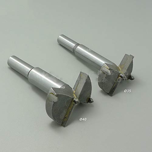 DONJON Forstner Drill Bits Set,Precision Shear Serrated Edge Wood Drilling Forstner Bit,4Pcs(15-40mm) Auger Opener Drilling Wood Plastic Plywood with Round Shank.