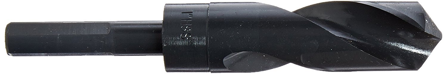 Drill America - POUDWDRSD 5 Piece High Speed Steel Reduced Shank Drill Bit Set in Plastic Pouch Case (9/16" - 1"), POU Series