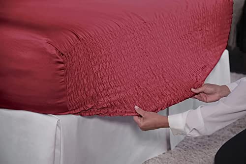 BEDTITE ABSOLUTELY FITTING Cotton Rich 500 Thread Count, King Size Set with Deep Pocket 7β to 20β Fitted Sheet, Flat Sheet and 2 Pillow Cases, Sage