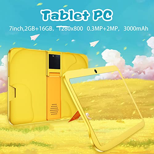 7Inch Tablet Laptop,HD Tablet WiFi Bluetooth Android Voice Call Game Tablet, WiFi,2GB RAM+16GB ROM, 3000mAh, Android 5.1 System