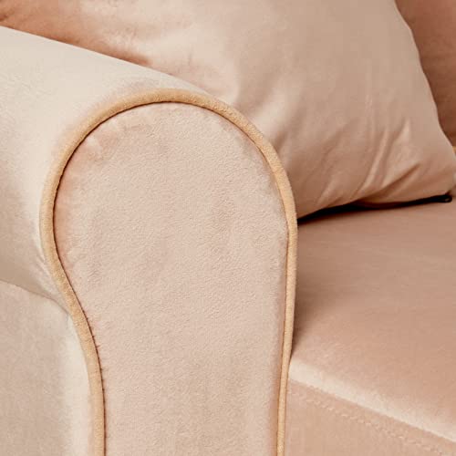 Divano Roma Furniture Classic Sectional, Champaign