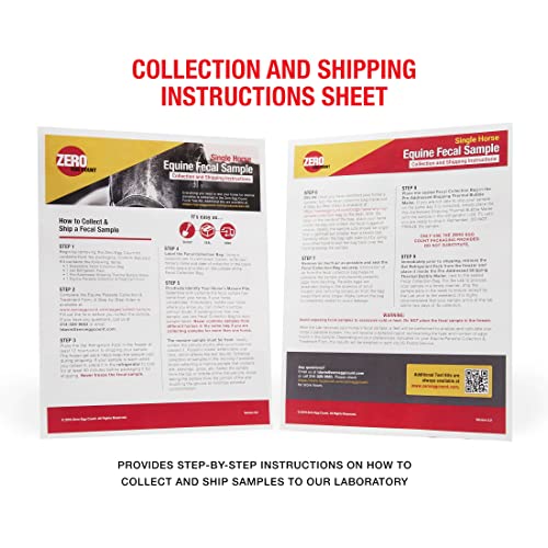 Equine Parasite Worm Mail-In Test Kit and Laboratory Services for Detecting Harmful Internal Parasites and Worms in Horses and Evaluating Equine Worming/Deworming Programs.