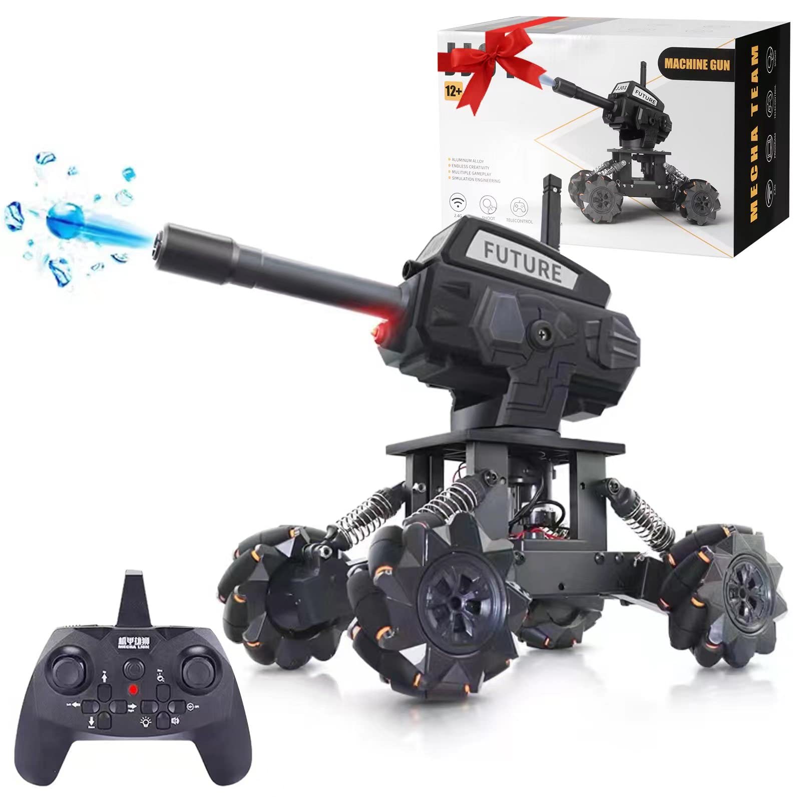 VANLINNY Robot Kits,360° Drifting RC Tank Toy,Science Projects for Ages 8-12,STEM Educational Kit for Beginner,10 mph Fast DIY Remote Control Car,Programmable/Rechargeable, for Birthday.