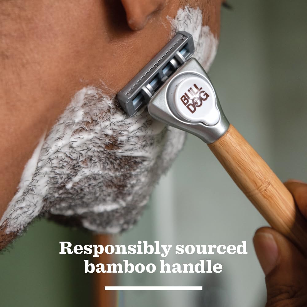 Bulldog Skincare - Sensitive Steel Blades - Men's Razor Blade Refills β Contains 4 Blade Heads