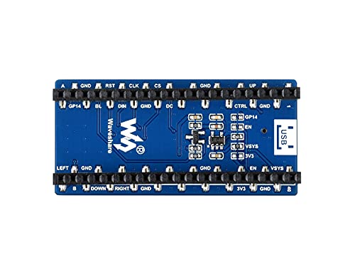 Waveshare 1.14inch LCD Display Module for Raspberry Pi Pico 65K RGB Colors 240×135 Pixels with SPI Interface Embedded ST7789 Driver Using SPI Bus IPS Screen