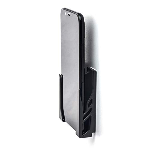 Dockem Koala Wall Mount 2.0 for iPhones, Samsungs & Most Phones: Damage-Free Universal Dock for iPhone 12, Pro, Pro Max, Mini; 11, Pro, Pro Max; SE 2, XS, Max, XR, X, 8, 8+, Galaxy S21s & More [Black]