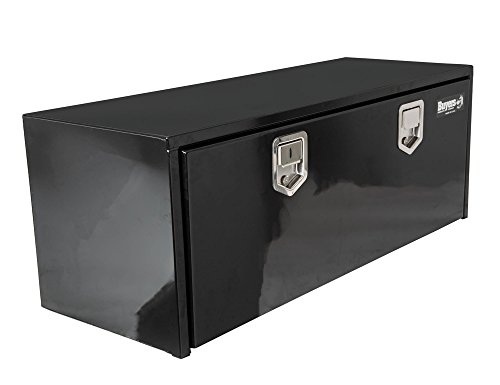 Buyers Products 1702110 Black Steel Underbody Truck Box with Paddle Latch, 18 x 18 x 48 Inch