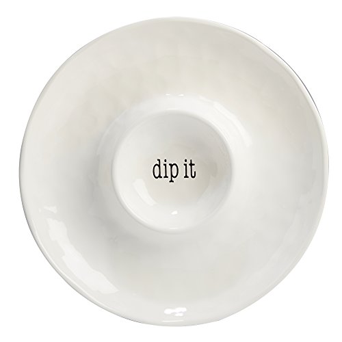 Certified International Corp It's Just Words Chip and Dip 13.75", Multicolor