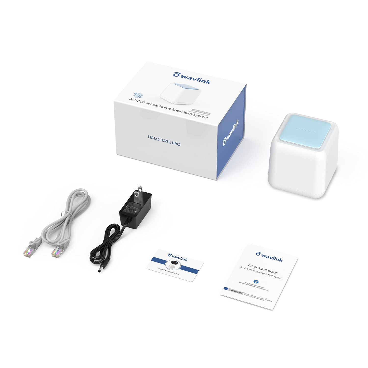 WAVLINK Mesh WiFi System, AC1200 Dual Band Mesh WiFi Router, Full Gigabit, MU-MIMO,Wave 2,Replaces Router and Extender, 2.4GHz/300Mbps+5GHz/867Mbps, Guest WiFi