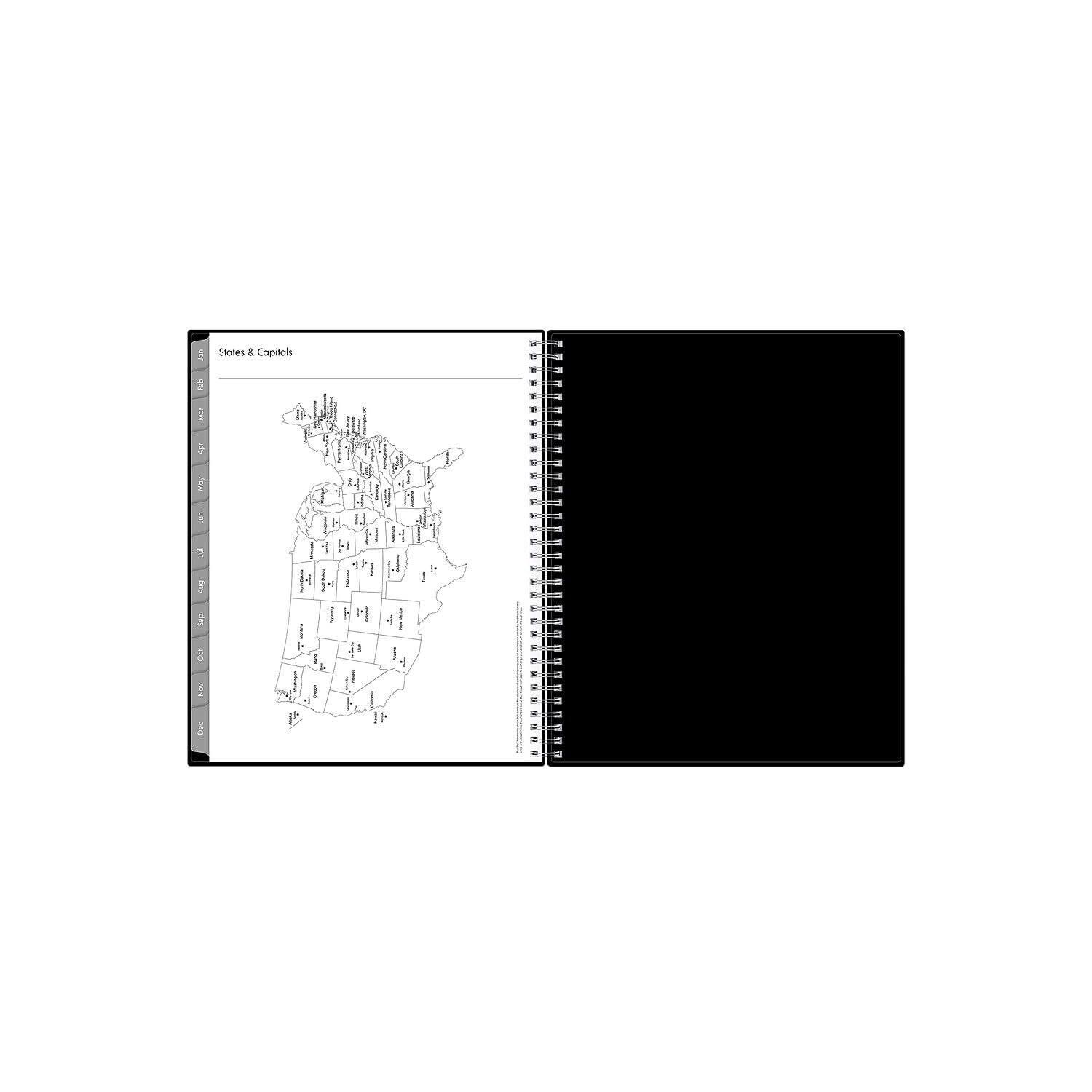 2024 Blue Sky Enterprise 8.5-inch x 11-inch Weekly & Monthly Planner, Black (111288-24)