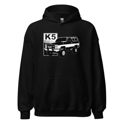 Aggressive Thread Squarebody K5 Blazer Square Body Truck Hoodie Sweatshirt Black