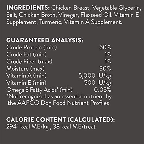 DOGSWELL Immunity & Defense, Flaxseed Oil, Turmeric, Vitamin E & A, Healthy Aging, Chicken Jerky 24 oz (842197)