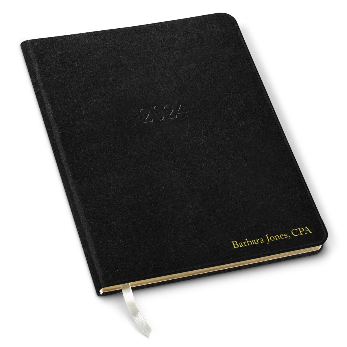 2024 Gallery Leather Professional Planner - Acadia Black - 9x7"