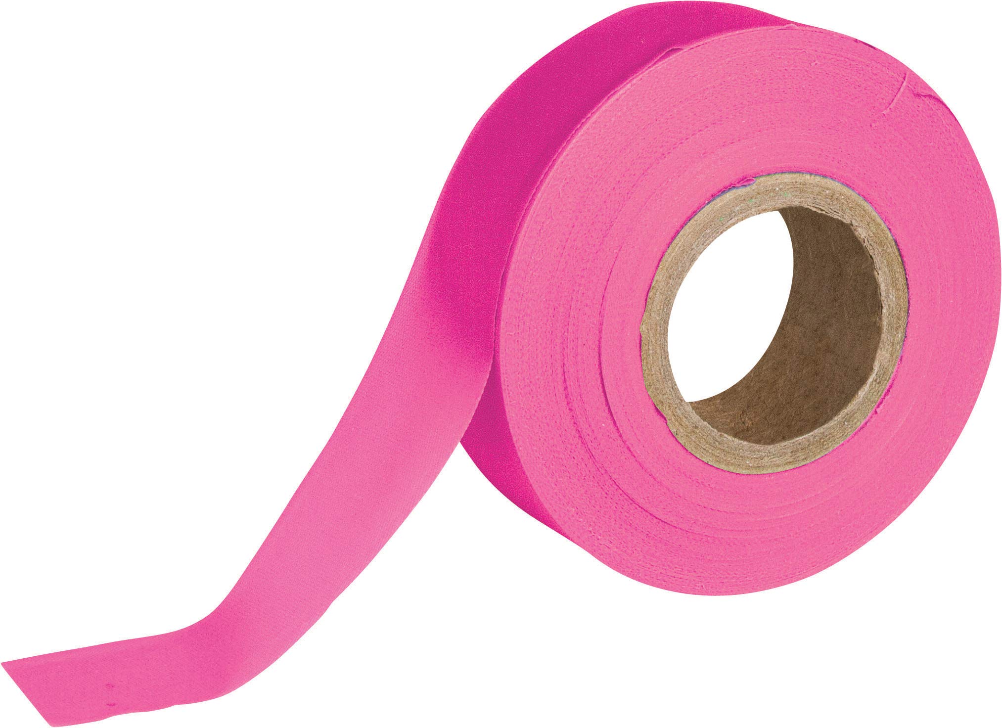 Brady Fluorescent Pink Flagging Tape for Boundaries and Hazardous Areas - Non-Adhesive Tape, 1.188" Width, 150' Length (Pack of 1) - 58354,Fluorescent Pink