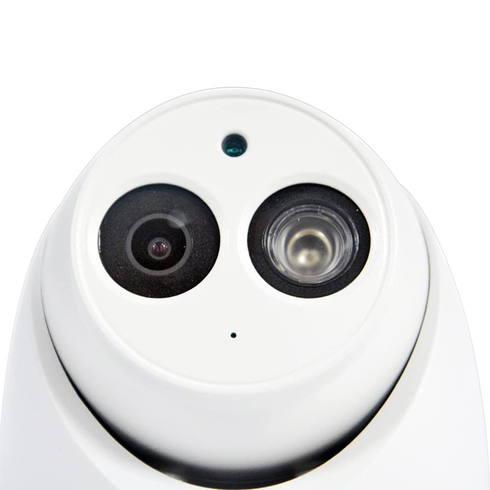 2MP IP Camera IR Network PoE - Turret Built-in Mic,164ft Night Vision,H.265,SD Card Slot,Face Detection,Tripwire, Intrusion, Object Abandoned/Missing,MicroSD Recording,IP67 Weatherproof(HDW4231EM)