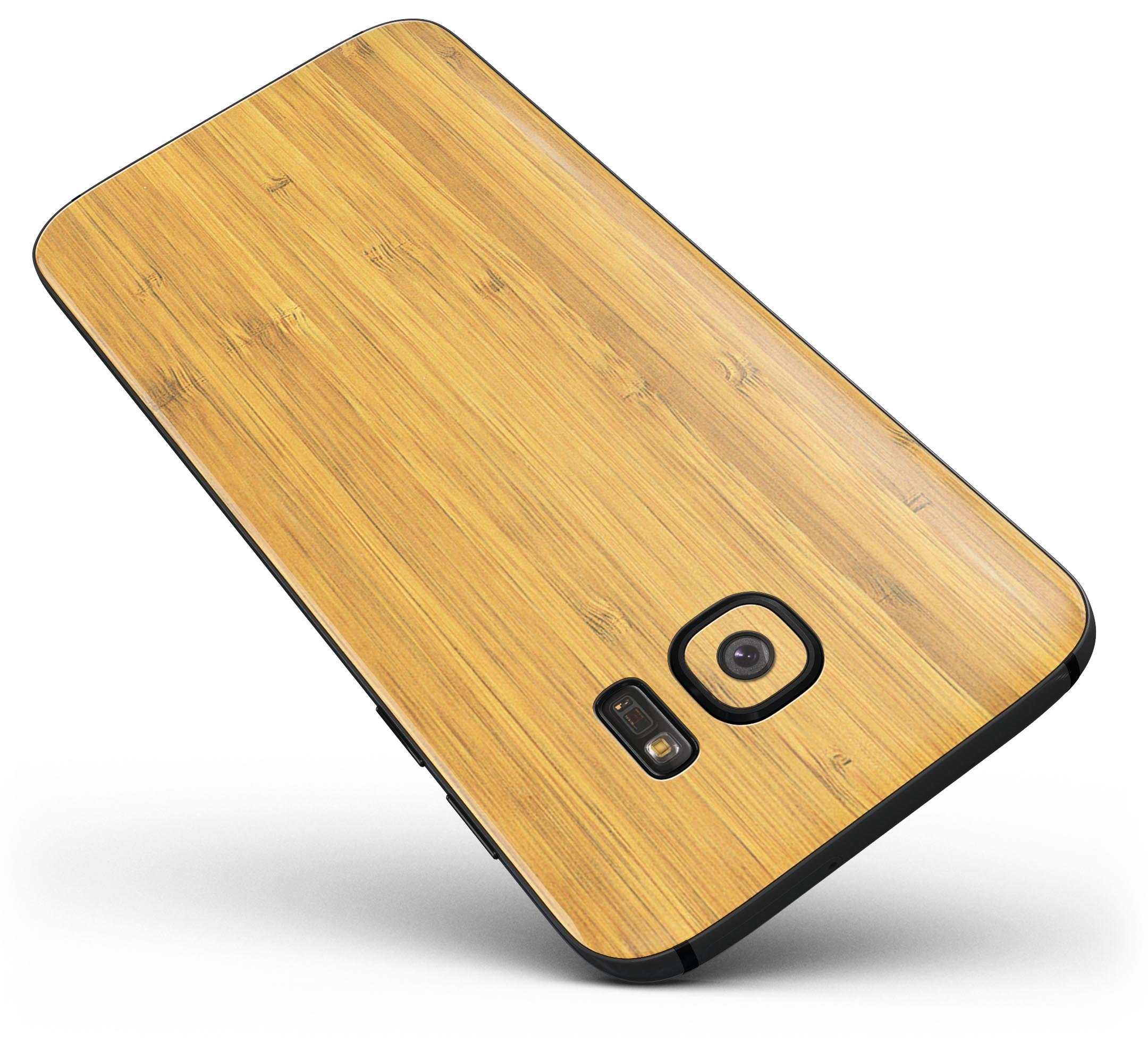 Design Skinz Design Skinz Real Light Bamboo Wood Full-Body Wrap Decal Skin-Kit for The Galaxy S9 Plus