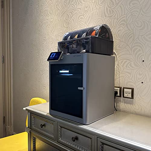 3D Printer X1-Carbon Combo high Speed Multi-Color Support 16 Colors Printer Al Driver with LAN WAN Dual Printing DIY for Home and School Printing (Gray -X1-Carbon Combo)