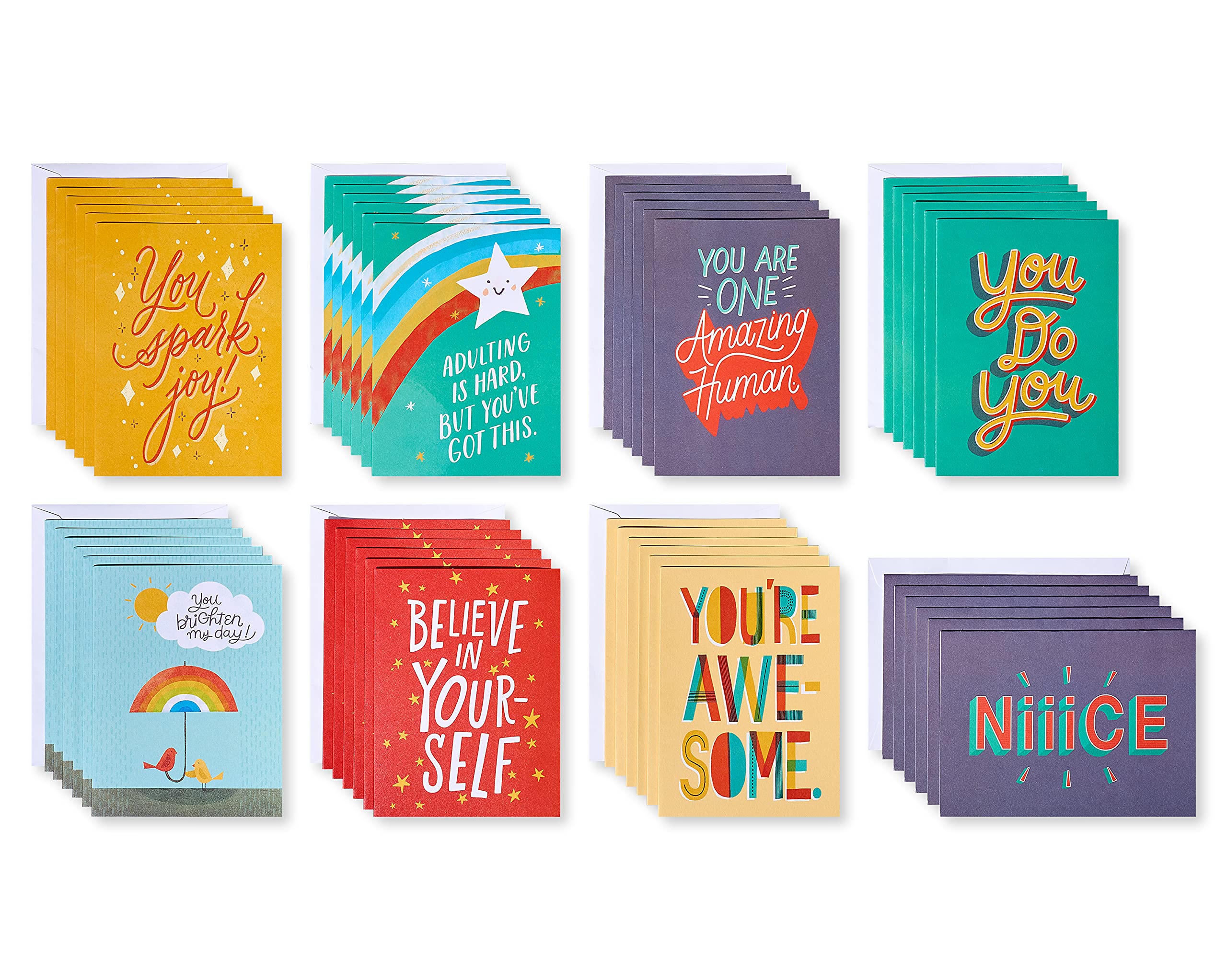 American Greetings Blank Cards with Envelopes for All Occasions, Inspirational, Thank You and Thinking of You (48-Count)