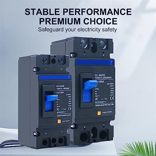 2P DC 1000V DC Solar Molded Case Circuit Breaker MCCB Overload Protection Switch Protector for Solar Photovoltaic PV (Size : 150A)