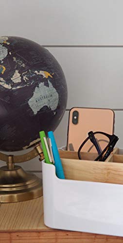 Multi-Purpose Organizer & Storage Box, Remote Control Holder, MakeUp holder, Modern Desk Side Organizer, Bathroom Caddy for Home/ Office - Desk Storage Box, Cell Phone Box, Pen & Pencil Holder