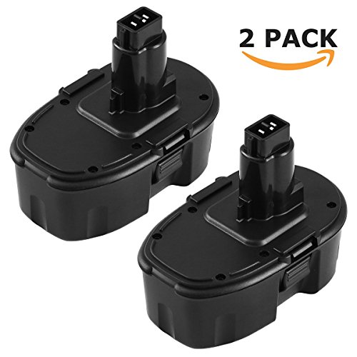2Pack 4.0Ah DC9098 DC9096 Battery for Dewalt 18V Battery Replacement Compatible with 18Volt Dewalt Battery DC9096 DC9098 DC9099 DW9098 DW9099 DW9095 DW9096 DE9039 DE9098 DE9503 XPR Power Tools(Black)