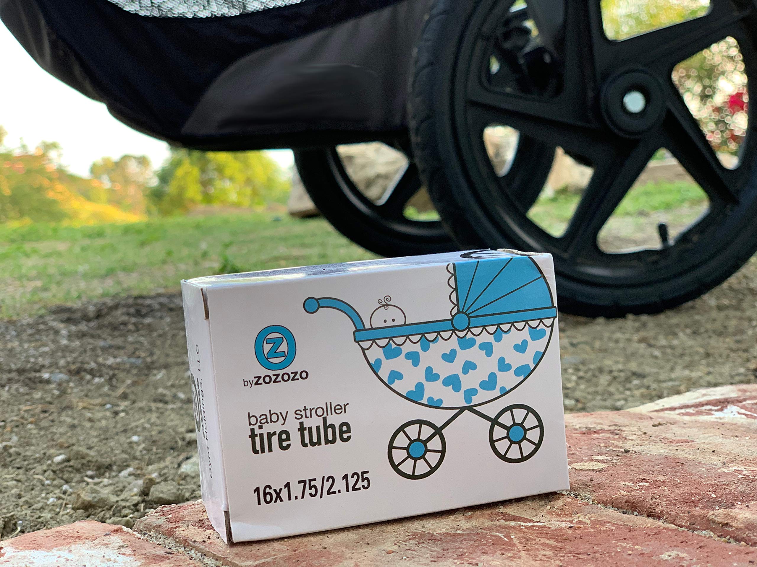 Graco Stroller Tire Tube Replacement - [Rear Wheels] 16"x1.75" Inner Tube for Graco Jogging Strollers - Wayfinder, Alterrain, Revolution Flex/Pro/SE, Strides, Ironman & All Duallie Joggers