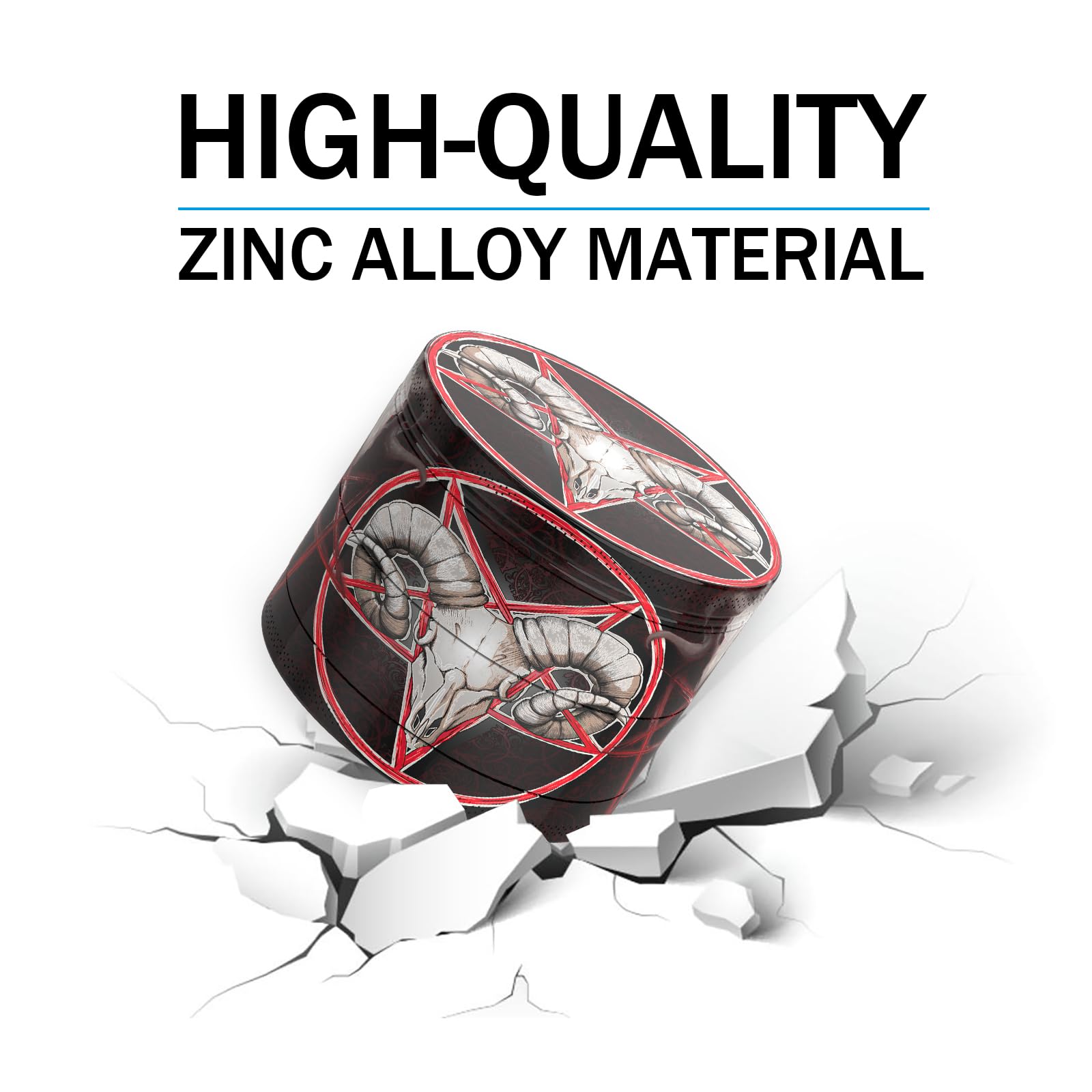 2.5in Grinder, Boho Large Floral Grinder