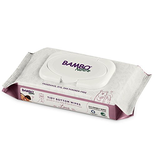 Bambo Nature Tidy Bottoms Eco-Friendly Baby Wipes, 1,200 Count (24 Packs of 50)