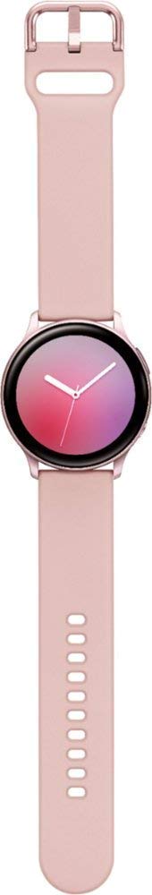 SAMSUNG Galaxy Watch Active2 (Silicon Strap + Aluminum Bezel) Bluetooth - International (Pink Gold, R830-40mm)