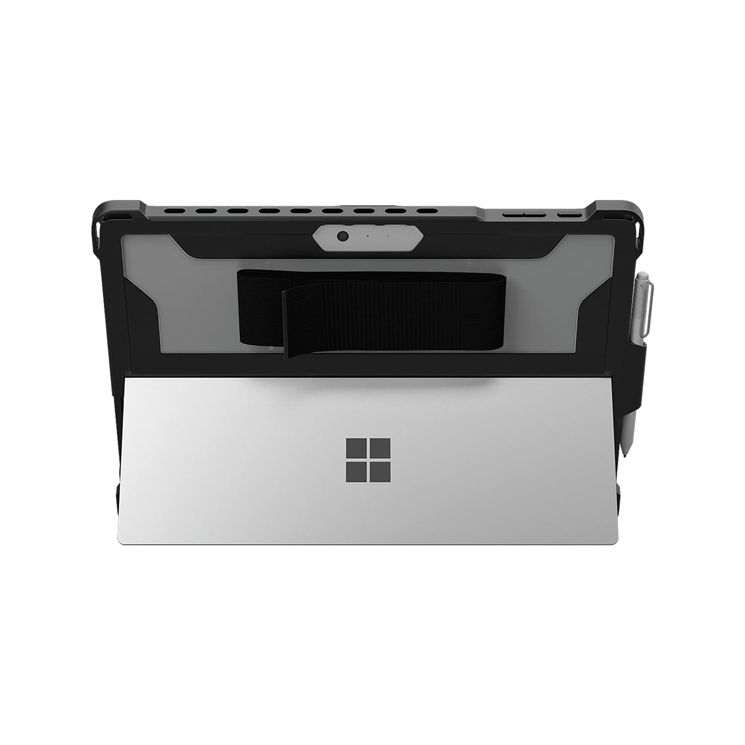 MAXCases Extreme Shell for Microsoft Surface Pro 5, 6, & 7 Rugged Protective Case - Protective Stand, Stylus Pen Holder, Laptop Case (Black)