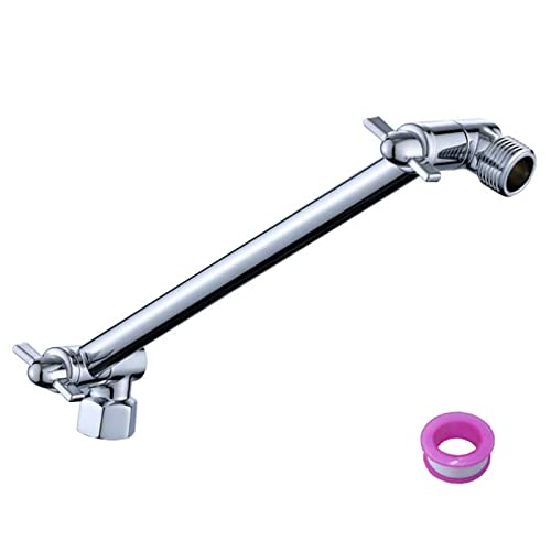8 Inch Shower Head Extension Arm Chrome.Solid Brass Adjustable Shower Arm Extension. Lower Or Raise Any Rain Or Handheld Showerhead To Your Height & Angle ā Universal Connection