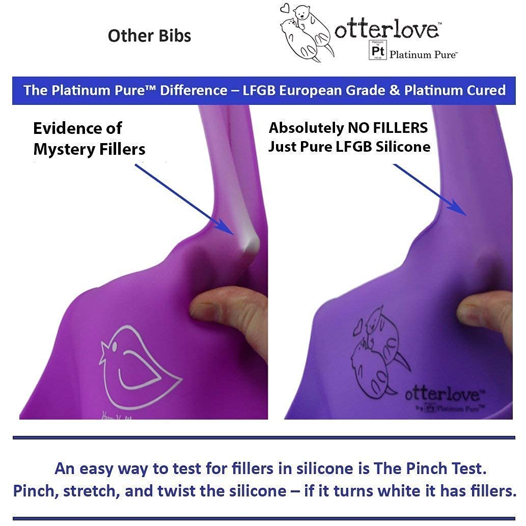 otterlove Natural Grip Silicone Cup and Waterproof Silicone Bib - Woodchuck Stars Bundle